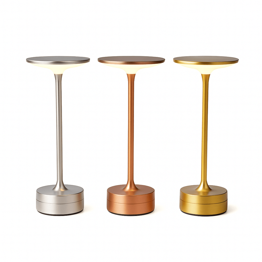 LED Metal Table Lamp – Touch Sensor, USB Rechargeable, Portable Night ...